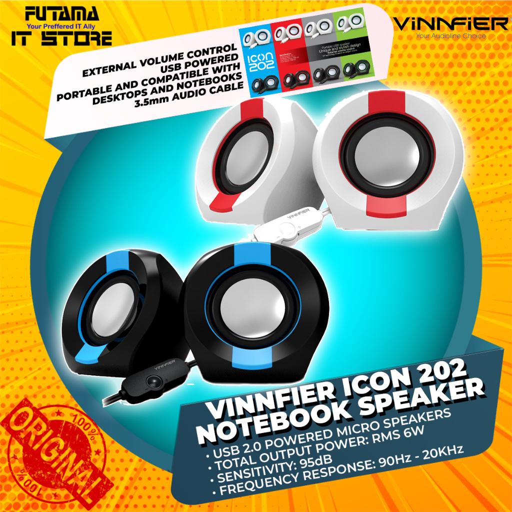 Vinnfier ICON 202 USB Powered 2.0 Speaker - Portable and compatible ...