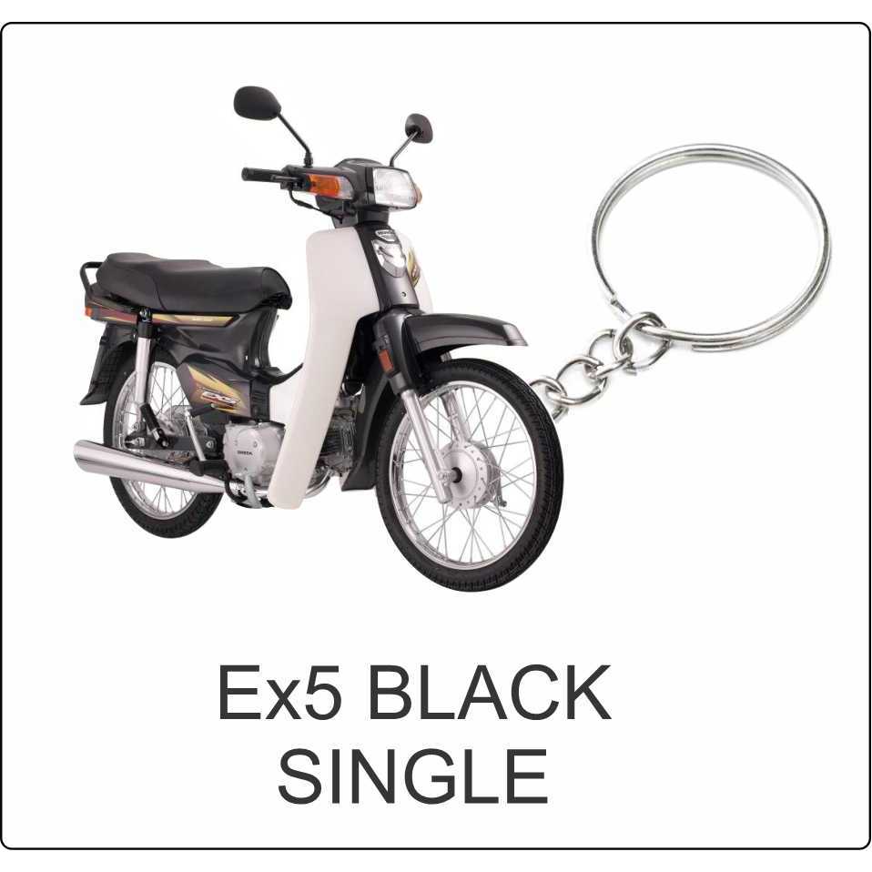 honda ex5 ex-5 black 2d keychain ex5 hitam | Shopee Malaysia