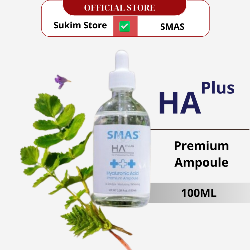 SMAS HA Plus Hyaluronic Acid Premium Ampoule Serum 100ml | Shopee Malaysia