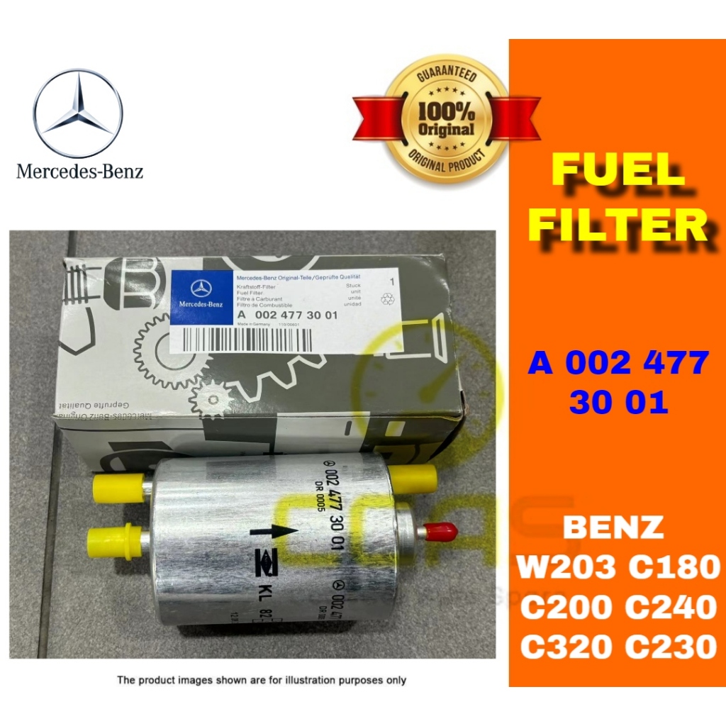 100 % ORIGINAL MERCEDES BENZ FUEL FILTER A 002 477 30 01 BENZ W203/C180 ...