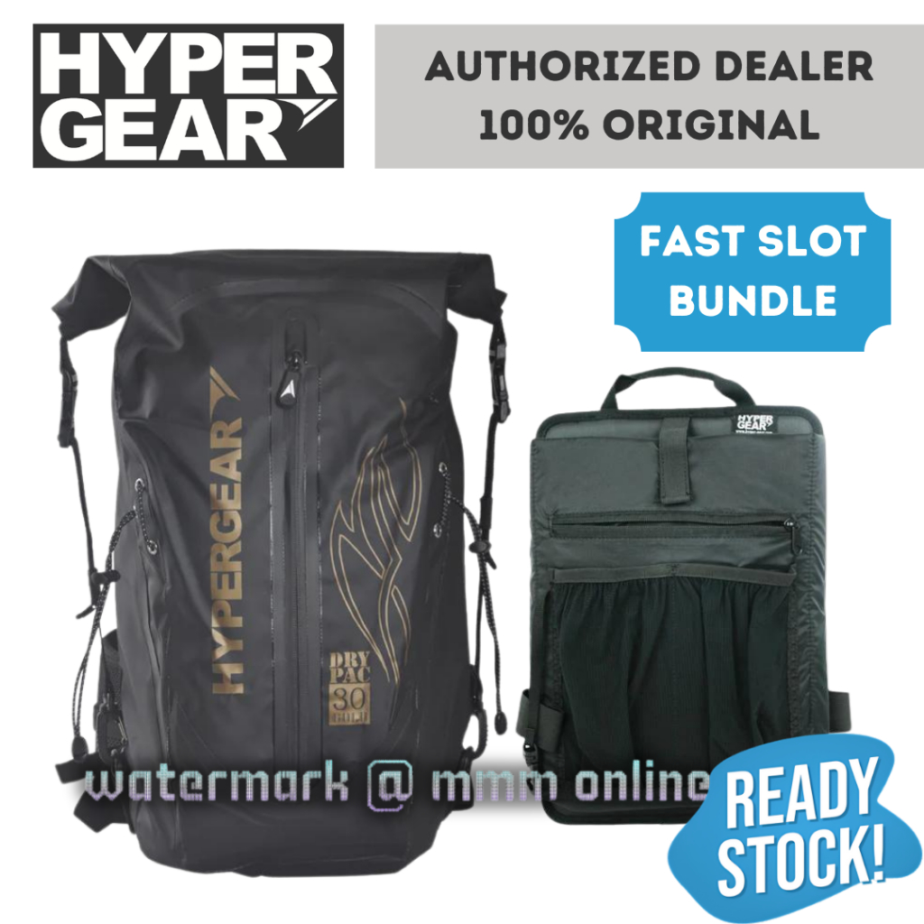 Hypergear Dry Pac Pro Gold 30L Bundle Fast Slot Waterproof Motor ...