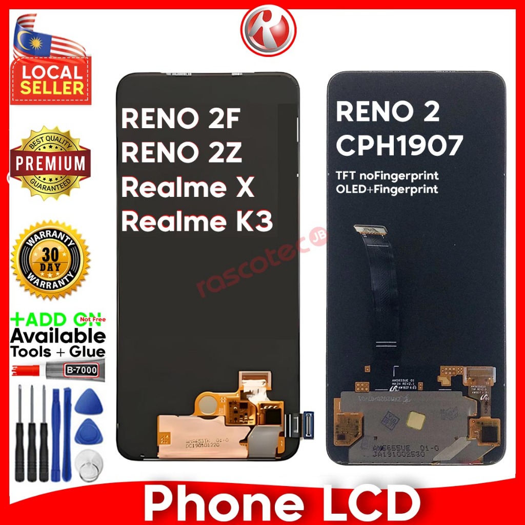 Reno 2 / OPPO Reno2 F Reno 2F / Reno 2Z Reno2 Z / CPH1907 Realme K3 ...