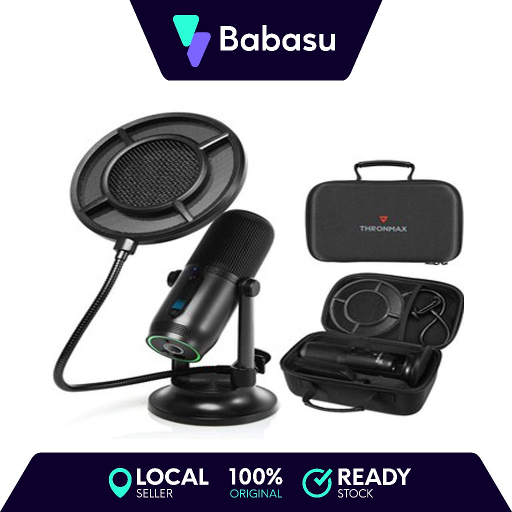 THRONMAX NEW M2 PROFESSIONAL USB MICROPHONE BLACK 48 khz 16 Bit (Mic ...