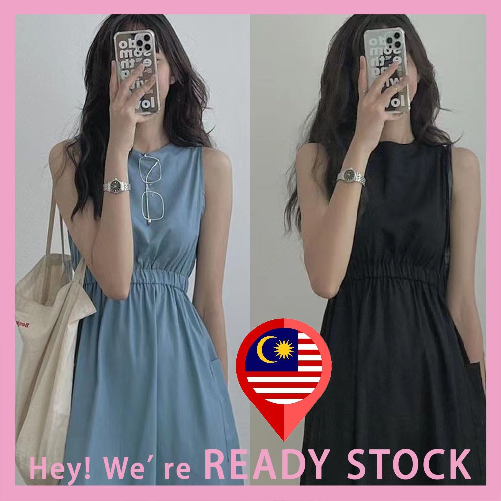 Plus Size Raya Dress Women | Sleeveless Long Beach Dress | Korean Style ...