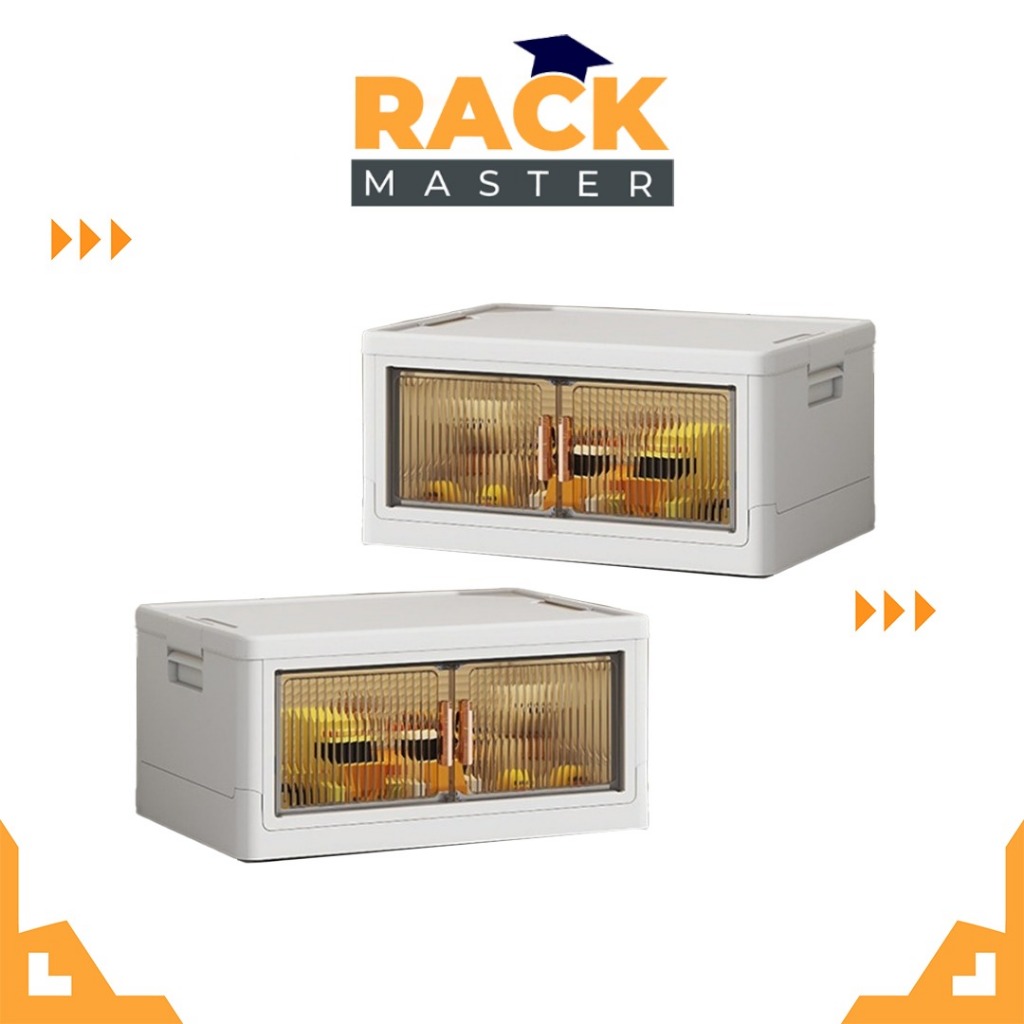 𝗥𝗔𝗖𝗞 𝗠𝗔𝗦𝗧𝗘𝗥 Multipurpose Household Foldable Stackable 2 Transparent ...