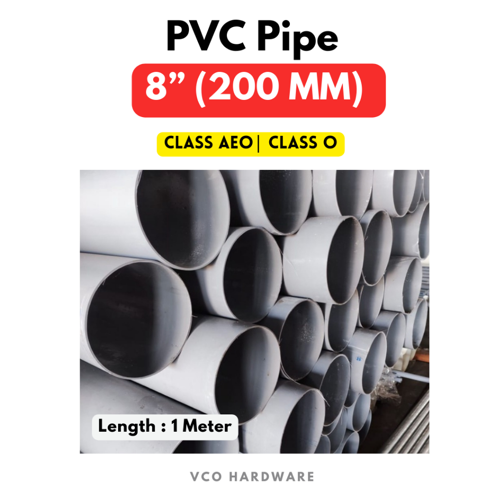 [ 8" x 1 Meter ] 200 MM PVC Pipe/ Grey Pipe / Paip Kelabu/ Paip Air ...
