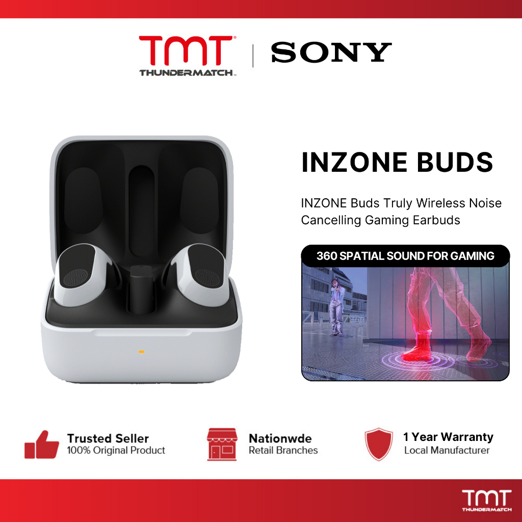 Sony INZONE Buds Bluetooth Wireless Noise Cancelling Gaming Earbuds ...