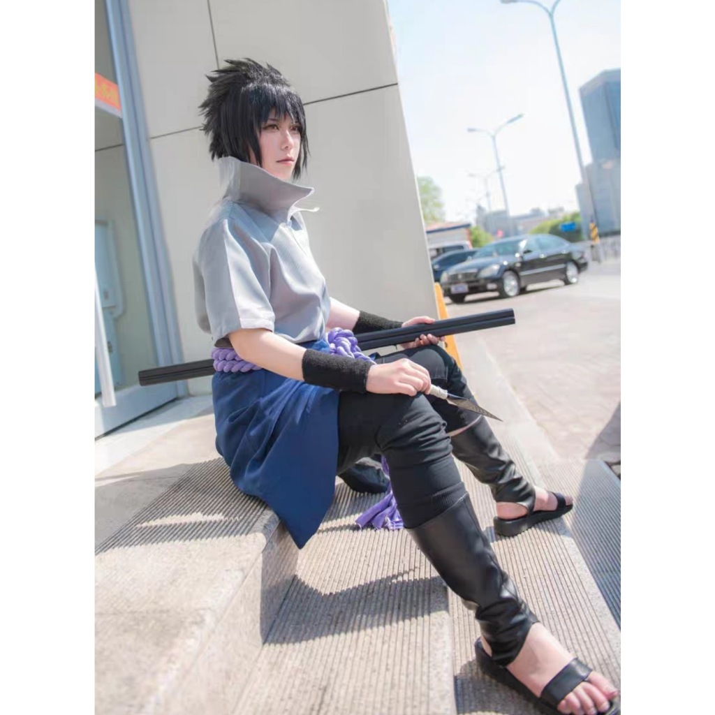 Sasuke COS complete set of Naruto cosplay costumes, anime role-playing ...