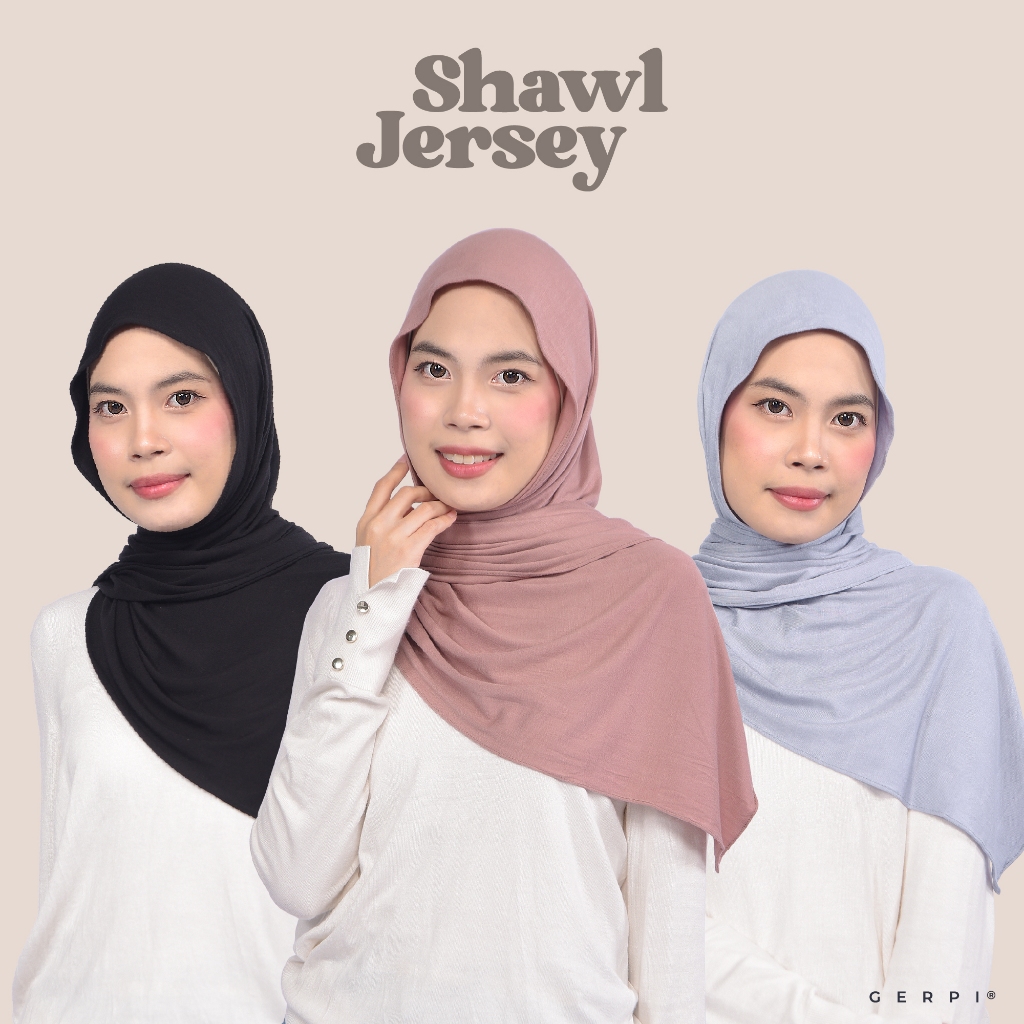 GERPI Ironless Cotton Jersey Shawl | Tudung Shawl Malas 1.8M | Shopee Malaysia