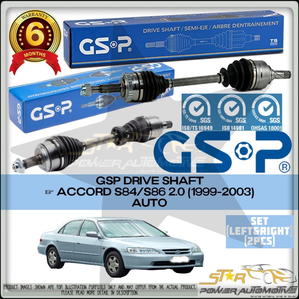 HONDA ACCORD S84 S86 2.0 (1999-2003) ( AUTO ) GSP DRIVE SHAFT (LEFT ...
