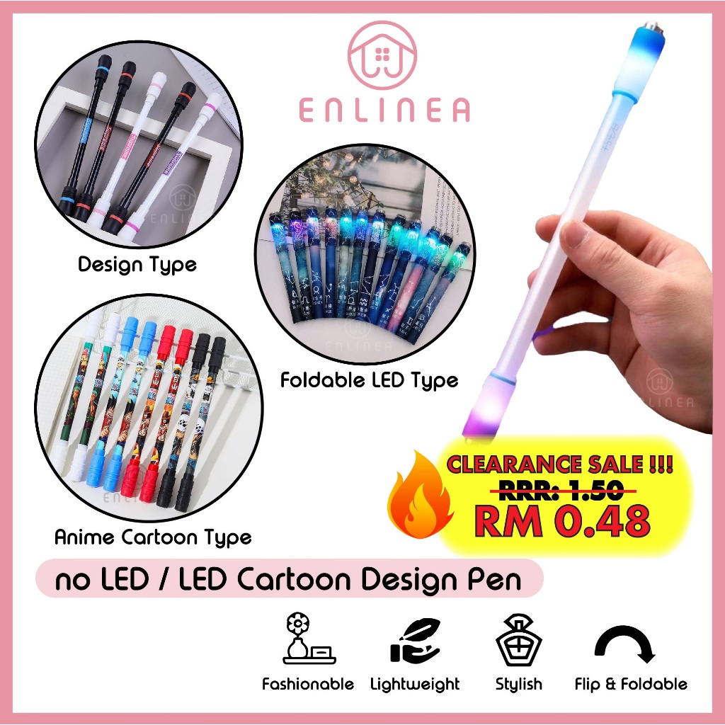 LED Pen Spinning Pen Light Spining Pen Lampu Murah Balance Pen Spiner ...