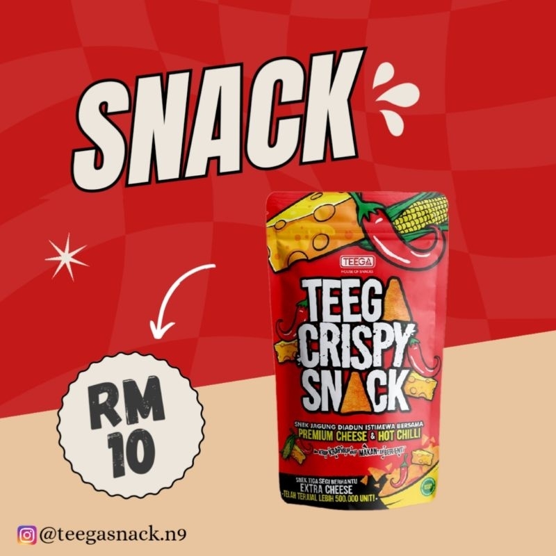 Teega Crispy Snack Pack 130g | Shopee Malaysia