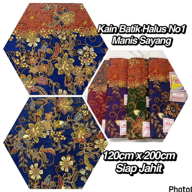 Kain Batik Halus No1 Manis Sayang MS Super High Quality Kain Cotton ...