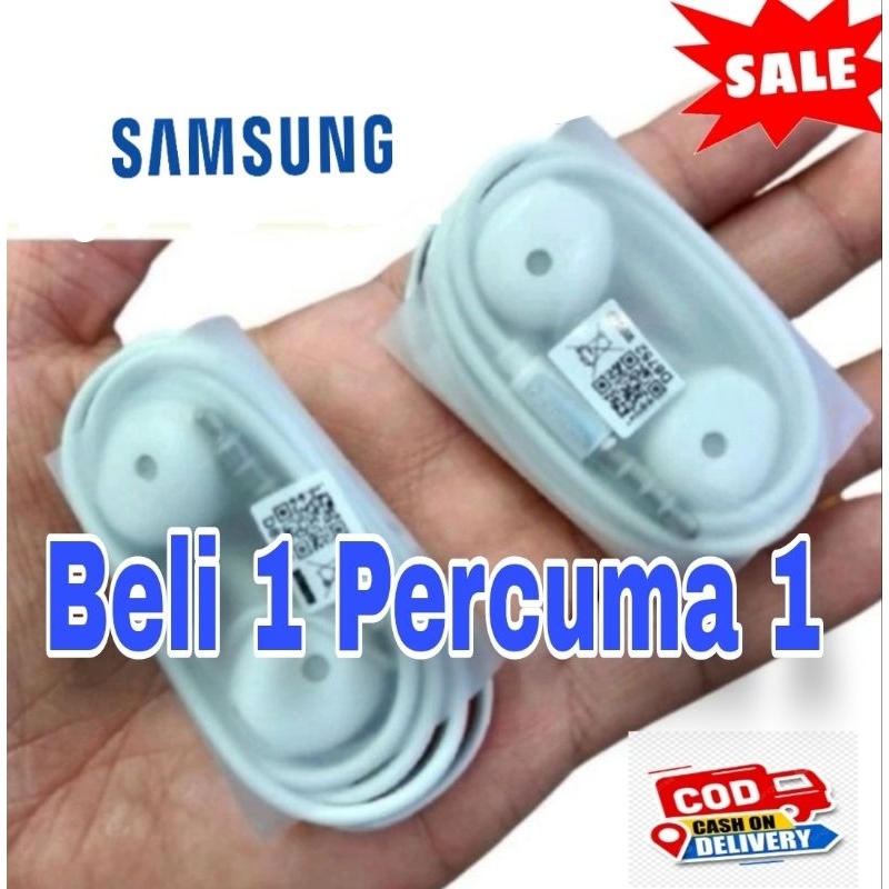 (Buy 1 Free 1)SAM M21 M22 M23 A04S A02s A03s A13 A22 A31 A32 A50 A51 A9 EXTRA BASS 3.5mm ...