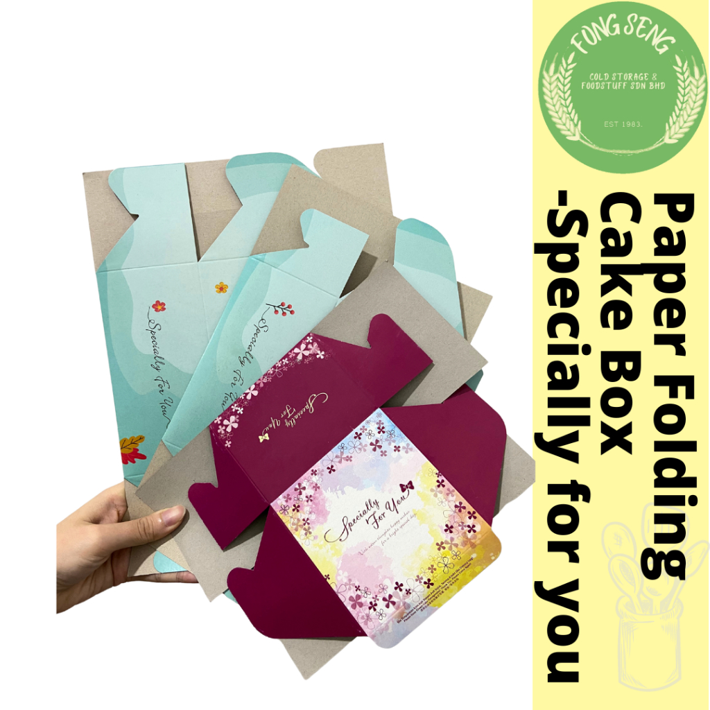 10pcs Paper Folding Cake Box (Specially for you) /Birthday Cake/Slices ...