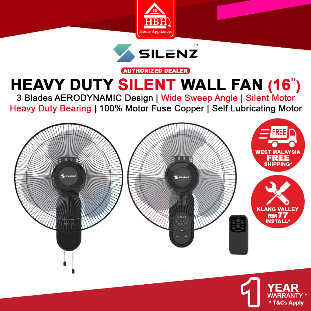 Deka Silenz WF16P / WF26P 16'' Wide Sweep 3 Speed Pull String / Remote ...