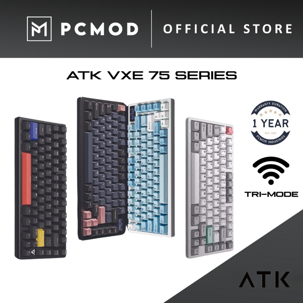 VXE ATK V75 Series Fully Assembled Mechanical Keyboard | V75X , V75 PRO , V75K | PCMOD x KEYMOD ...