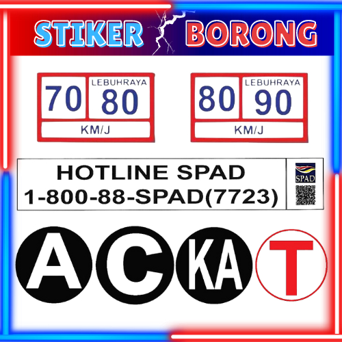 Sticker Puspakom A C T KA Commercial Lorry Sticker Talian Aduan MOT JPJ ...