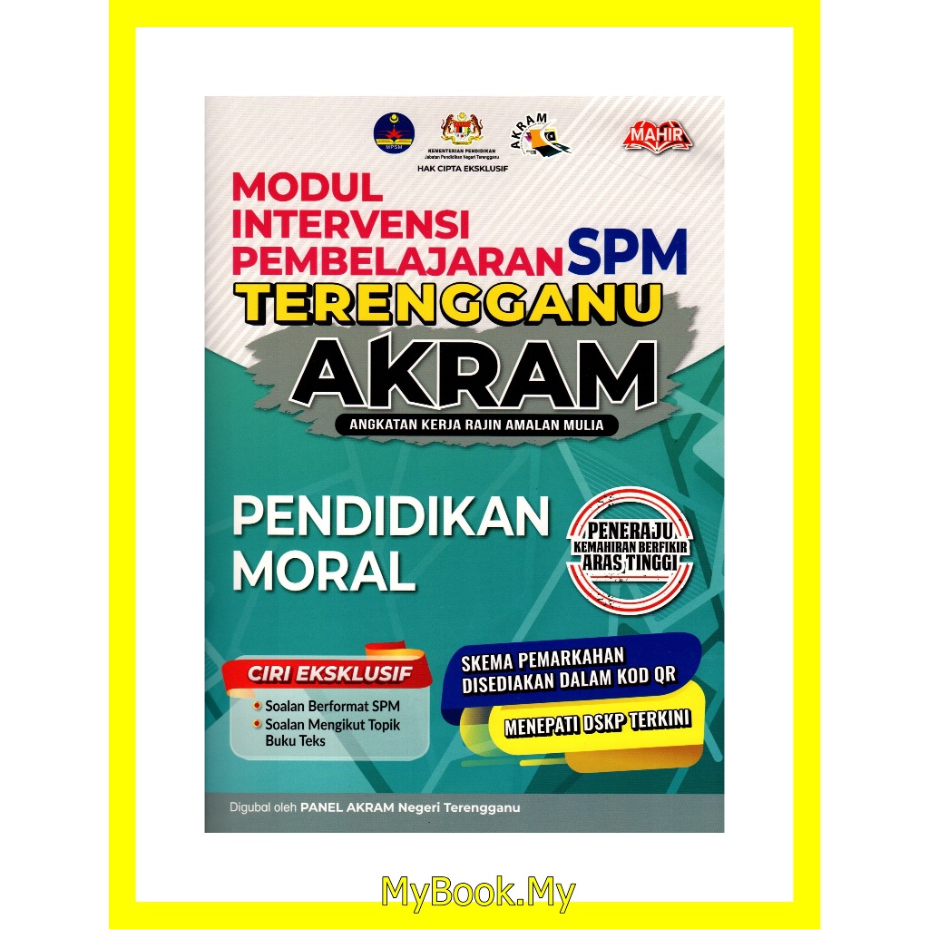 *BARU* MyB Buku Latihan : Pendidikan Moral Modul Intervensi Pembelajaran Terengganu SPM AKRAM ...