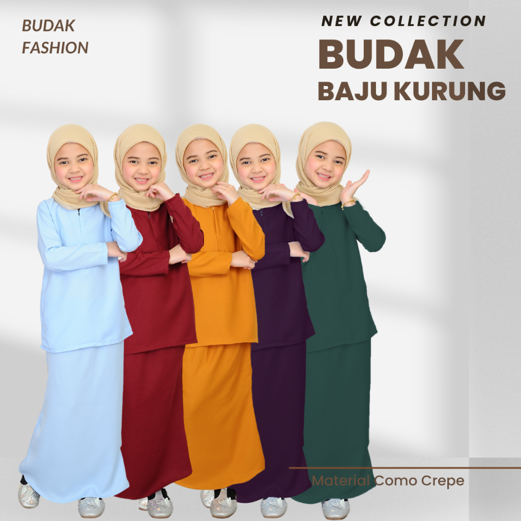 HAPPYkids Baju Raya 2022 Baju Raya Budak Perempuan Kurung Baju Kurung ...