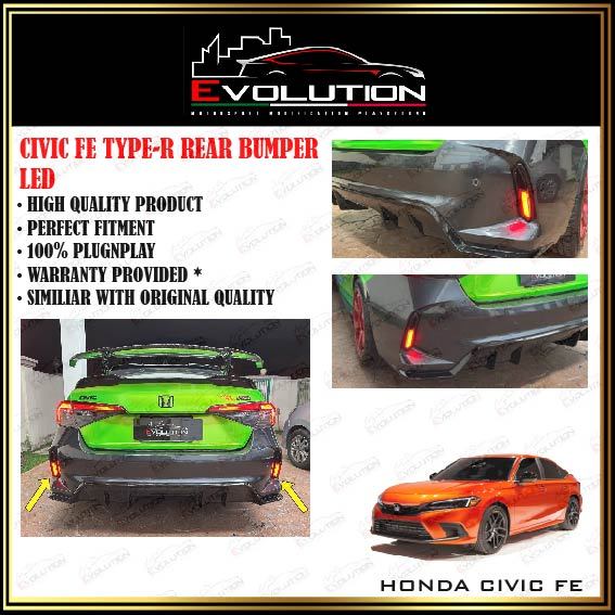 CIVIC FE TYPE R REAR BUMPER TYPE R REAR BUMPER LED | Shopee Malaysia