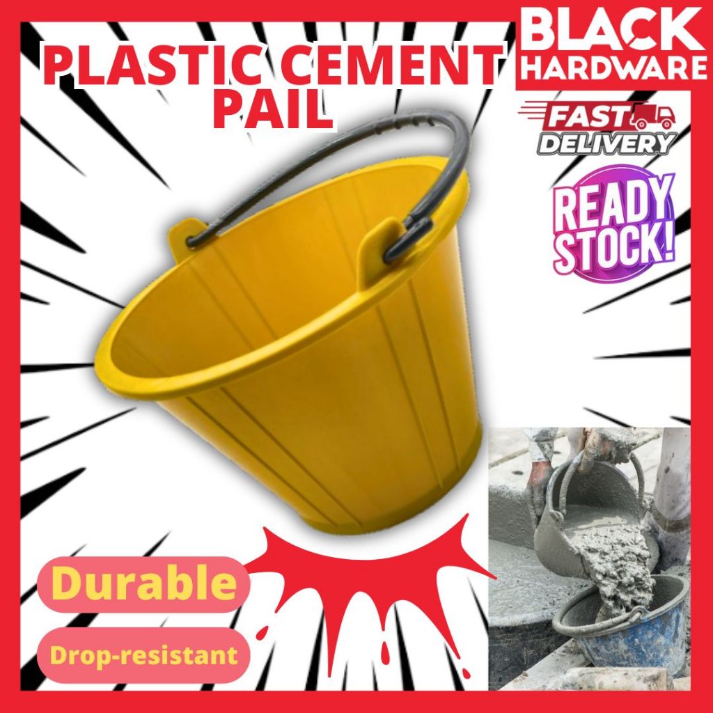 Black Hardware Cement Pail Water Pail Tong Simen Baldi Simen Baldi ...