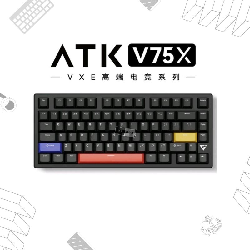 🔥Malaysia Stock🔥VXE ATK V75X Semi Aluminium Tri-mode Mechanical ...