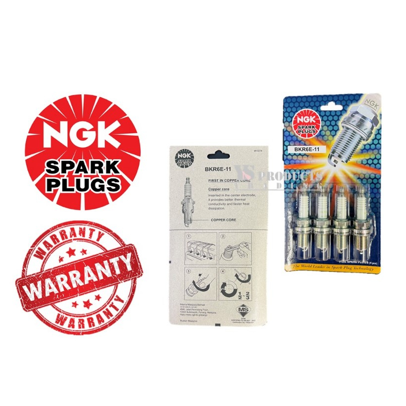Proton Wira / Satria ( 1.6 & 1.8 ) - NGK Genuine Spark Plug Plugs Set ...