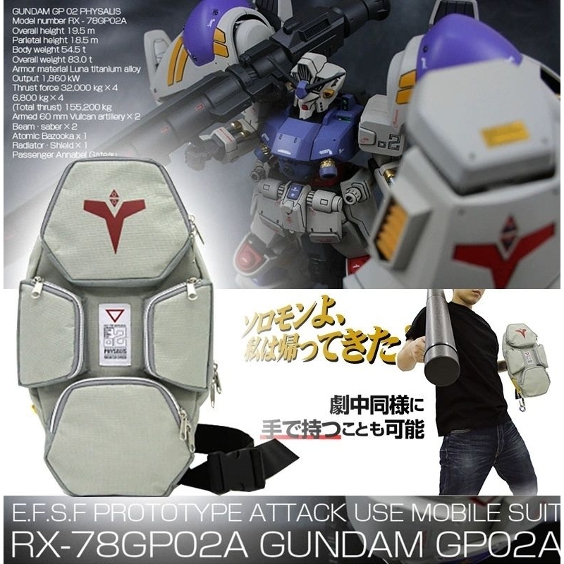 Mobile Suit Gundam RX-78GP02A Gundam "Physalis" - Sling Bag, Animation ...