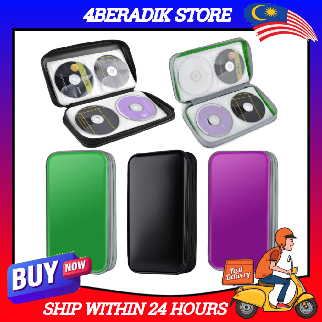 Disc CD Bag DVD VCD Wallet Storage Organizer Case CD Sleeve Hard EVA ...