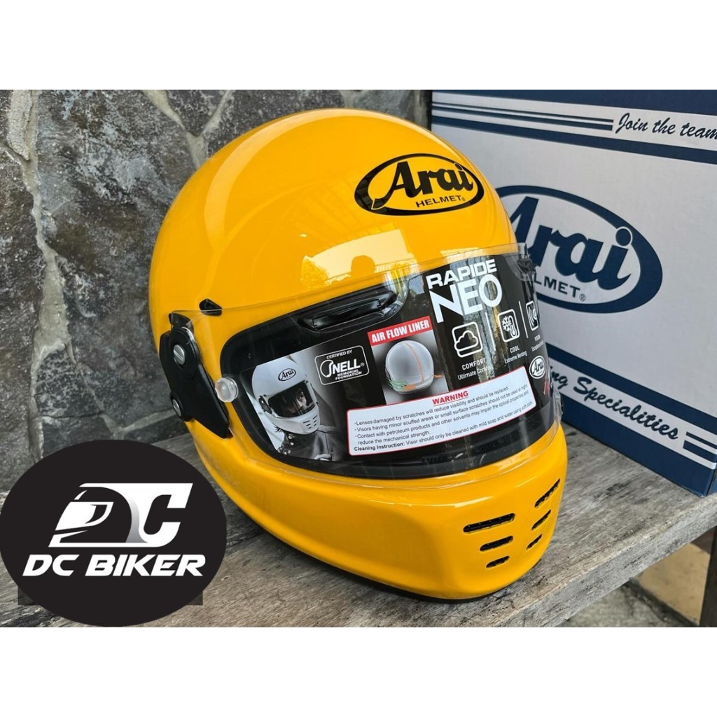 Arai Concept X Sport Yellow Helmet (Authorized Dealer) | Shopee Malaysia