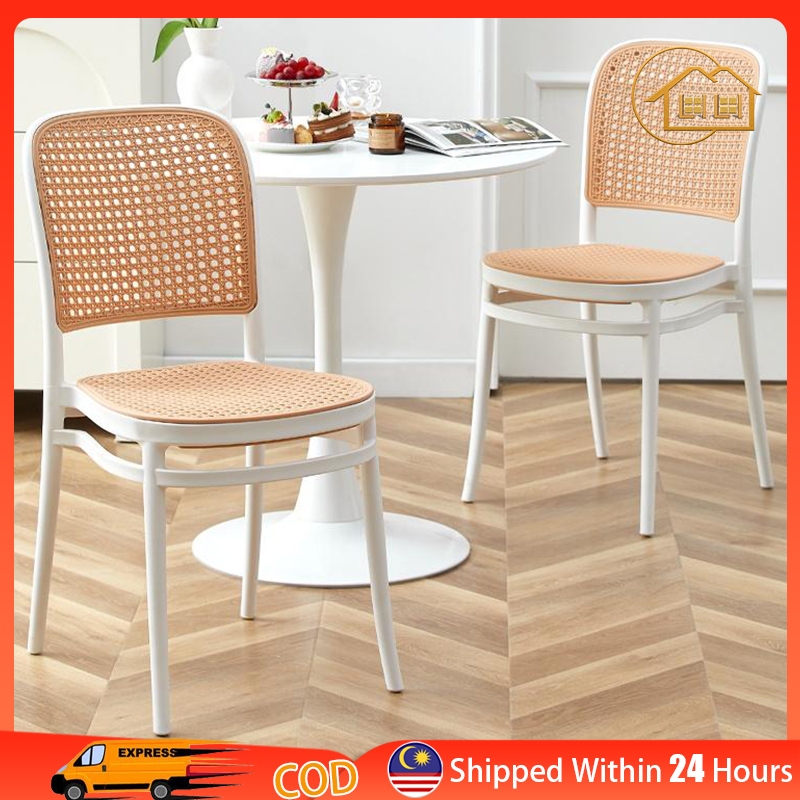 Li- 【ready stock】Chair Dining Chair Stackable Chair PP Chair Minimalist ...