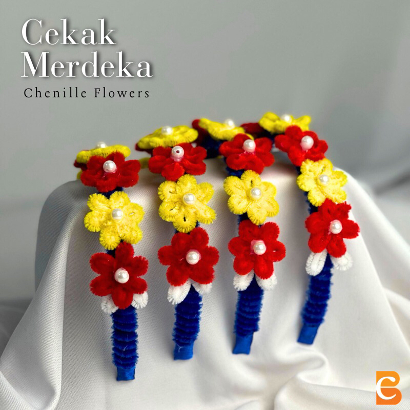 CEKAK MERDEKA KANAK-KANAK [Chenille Flowers/Pipes Flowers] | Shopee ...