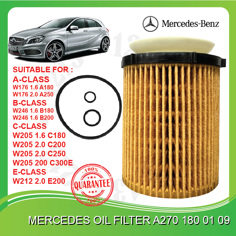 A2701800109 ORIGINAL MERCEDES OIL FILTER A CLASS B CLASS C CLASS E ...