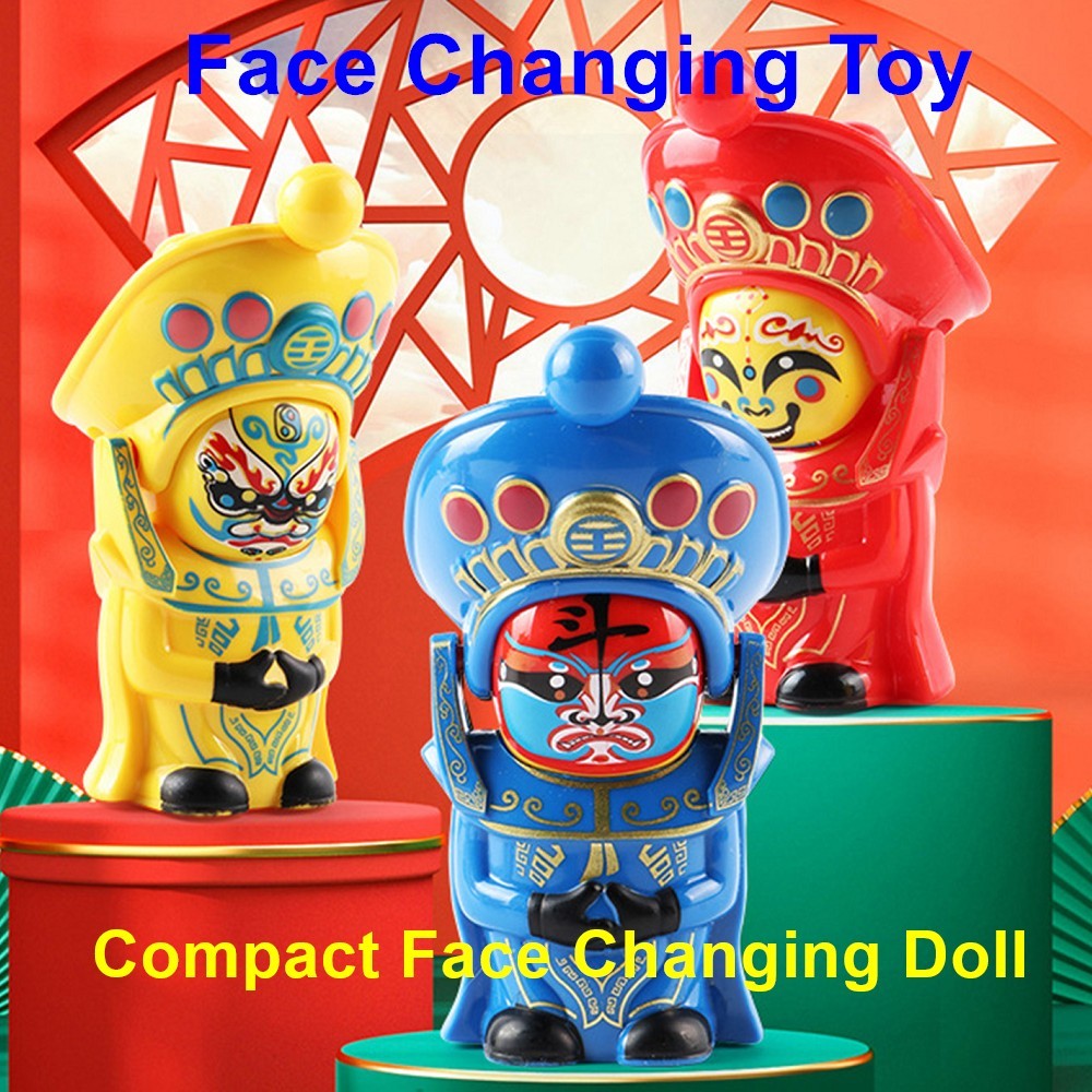 Funny Face Changing Toy Sichuan Opera Face Changing Doll with Movable ...