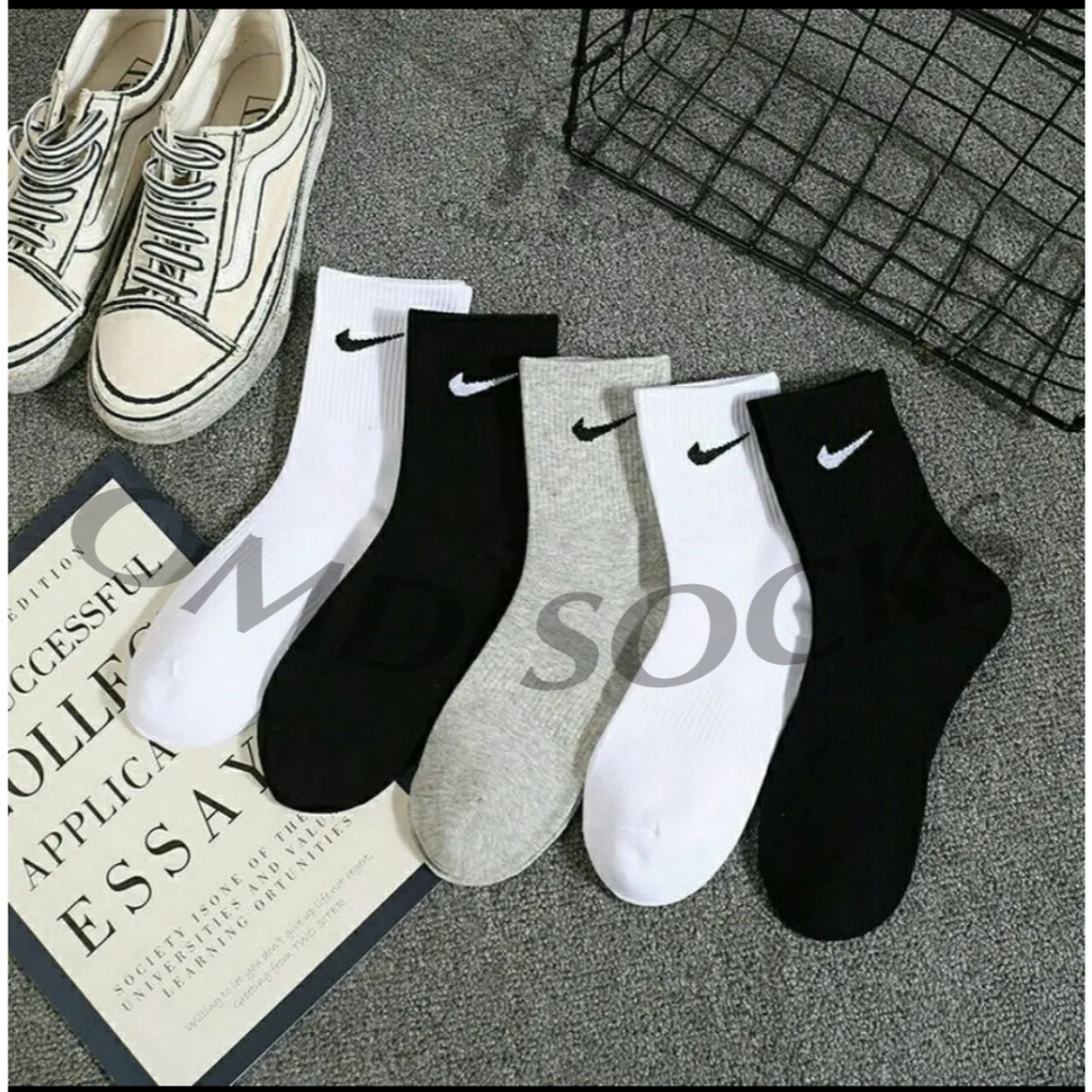 [5 Pasang] Stokin Nik Socks Casual Cotton Sock Sport Socks Running ...