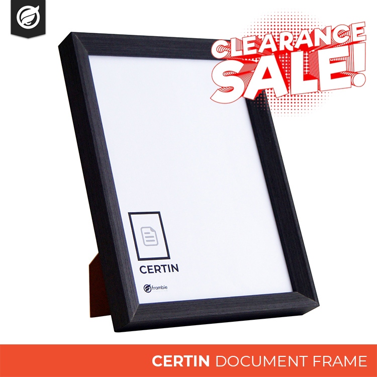 [CLEARANCE] Frambie CERTIN Certificate Frame A4 | A4 Wooden Document ...