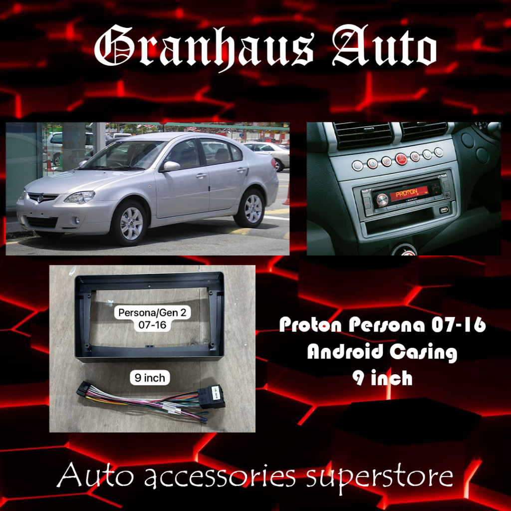 Proton Persona Gen 2 2007 - 2016 9 Inch Big Screen Android Player ...