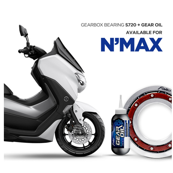 GEAR BOX BEARING SET + 150ML GEAR OIL FAITO ( S720 ) NVX 155 V1/V2 ...