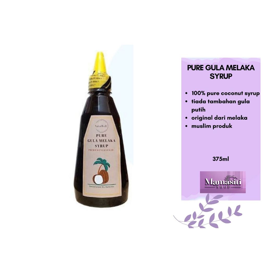 375ml Pure Gula Melaka Syrup Original daripada Gula Kelapa 100% pure ...