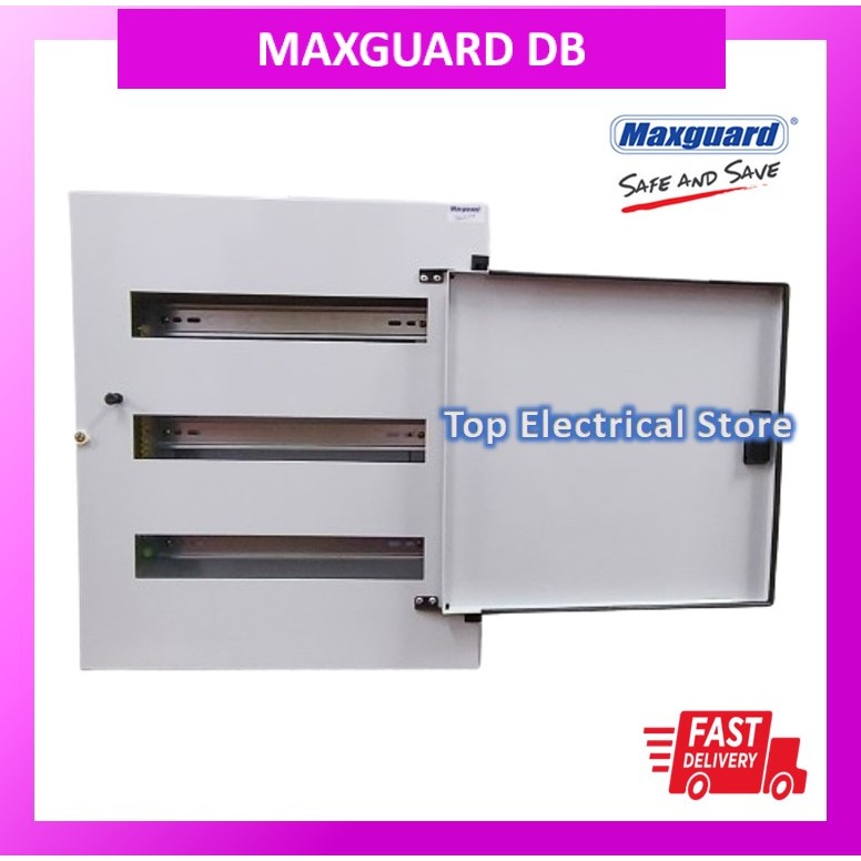 MAXGUARD METAL CLAD DB348N 3 ROW 48 WAY DB BOX | Shopee Malaysia