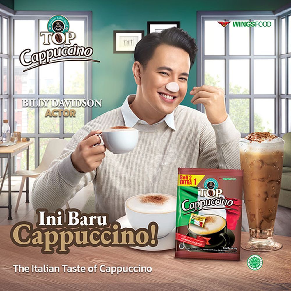 BEST SELLING KOPI INSTANT 3in1 TOP CAPPUCINO (15-sachet ) | Shopee Malaysia