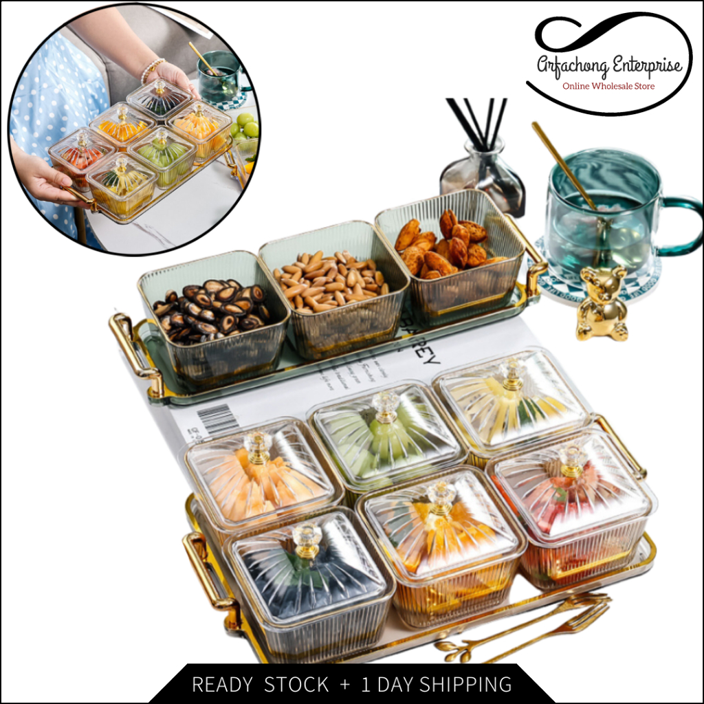 Luxuxy Style Snack Fruit Dish Plate Food Storage Container Bowl ...