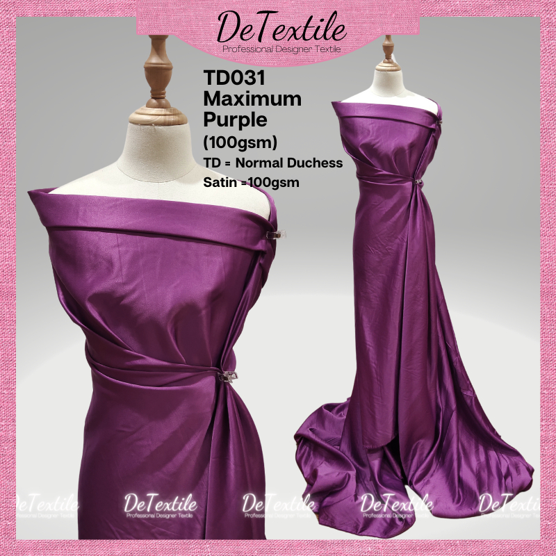 DeTextile Heavy Premium Duchess Satin Bridal Satin Fabric for Wedding ...