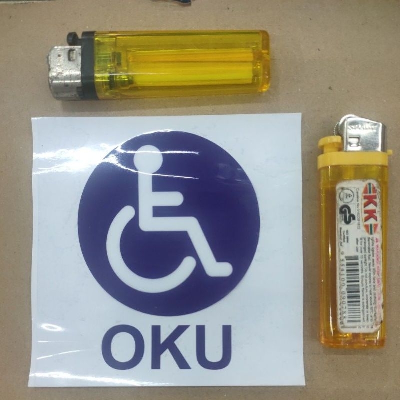 OKU STICKER / STIKER OKU TAMPAL DARI DALAM CERMIN KERETA | Shopee Malaysia
