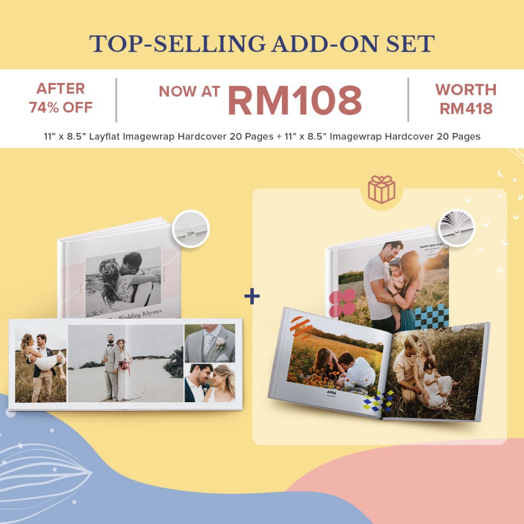 Photobook Malaysia Layflat Hardcover Photobook e-Voucher (11" x 8.5"/20 ...