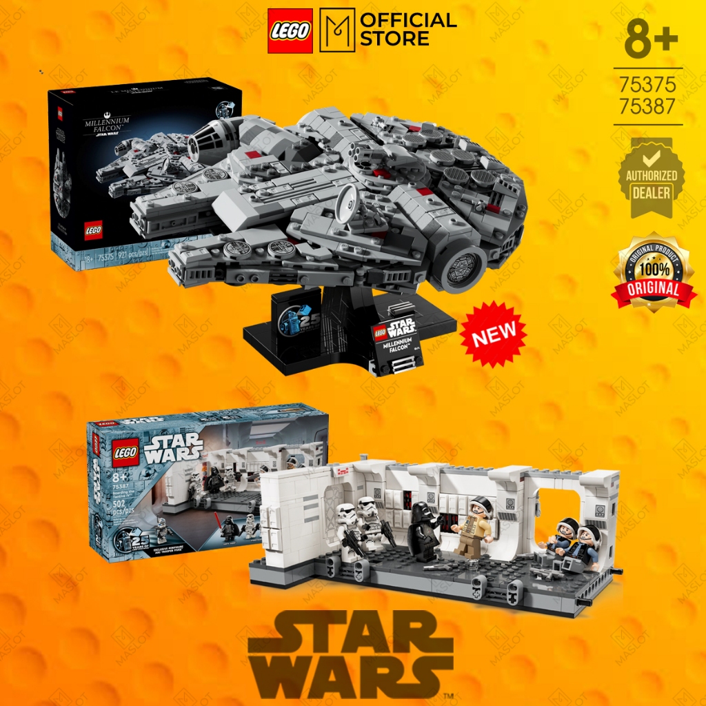 LEGO STAR WARS Millennium Falcon 75375 | Boarding the Tantive IV 75387 ...