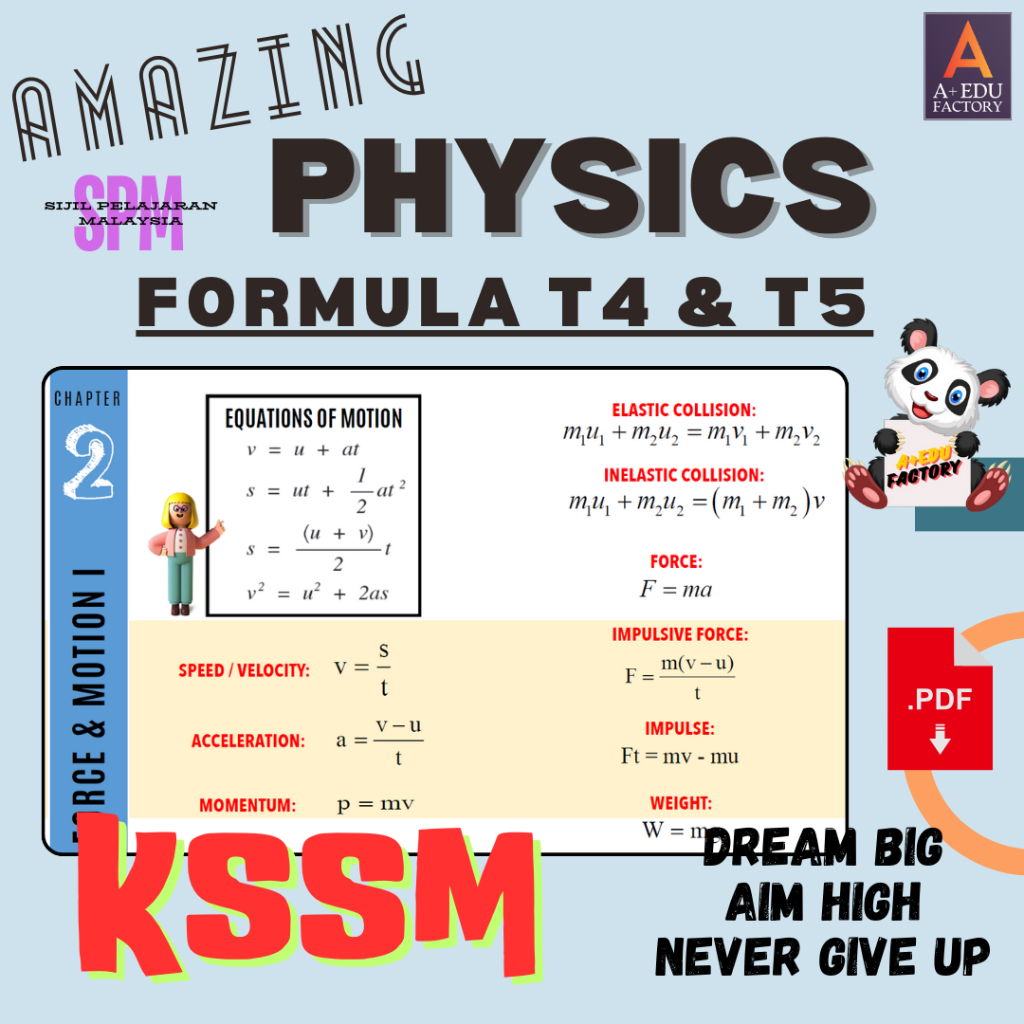 [📚PDF] AMAZING PHYSICS FORMULA NOTES FORM 4 & 5 [SPM] KSSM PDF A+ NOTES ...