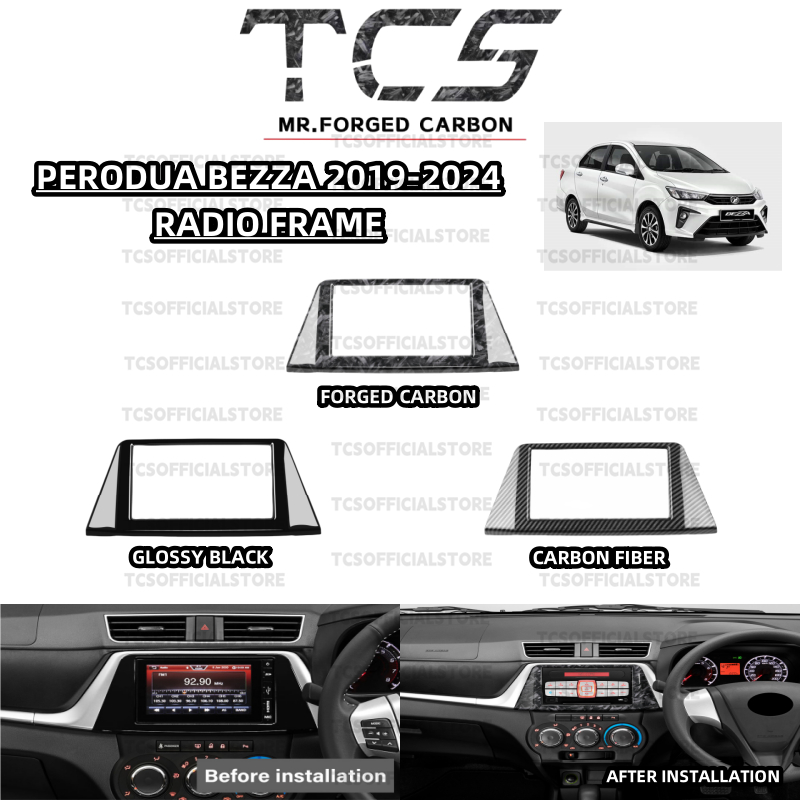 TCS PERODUA BEZZA 2019-2024 RADIO FRAME GARNISH CAR ACCESSORIES ...