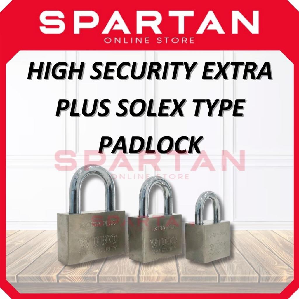 High Security Extra PLUS Solex Type Padlock / Silver Lock / Mangga ...